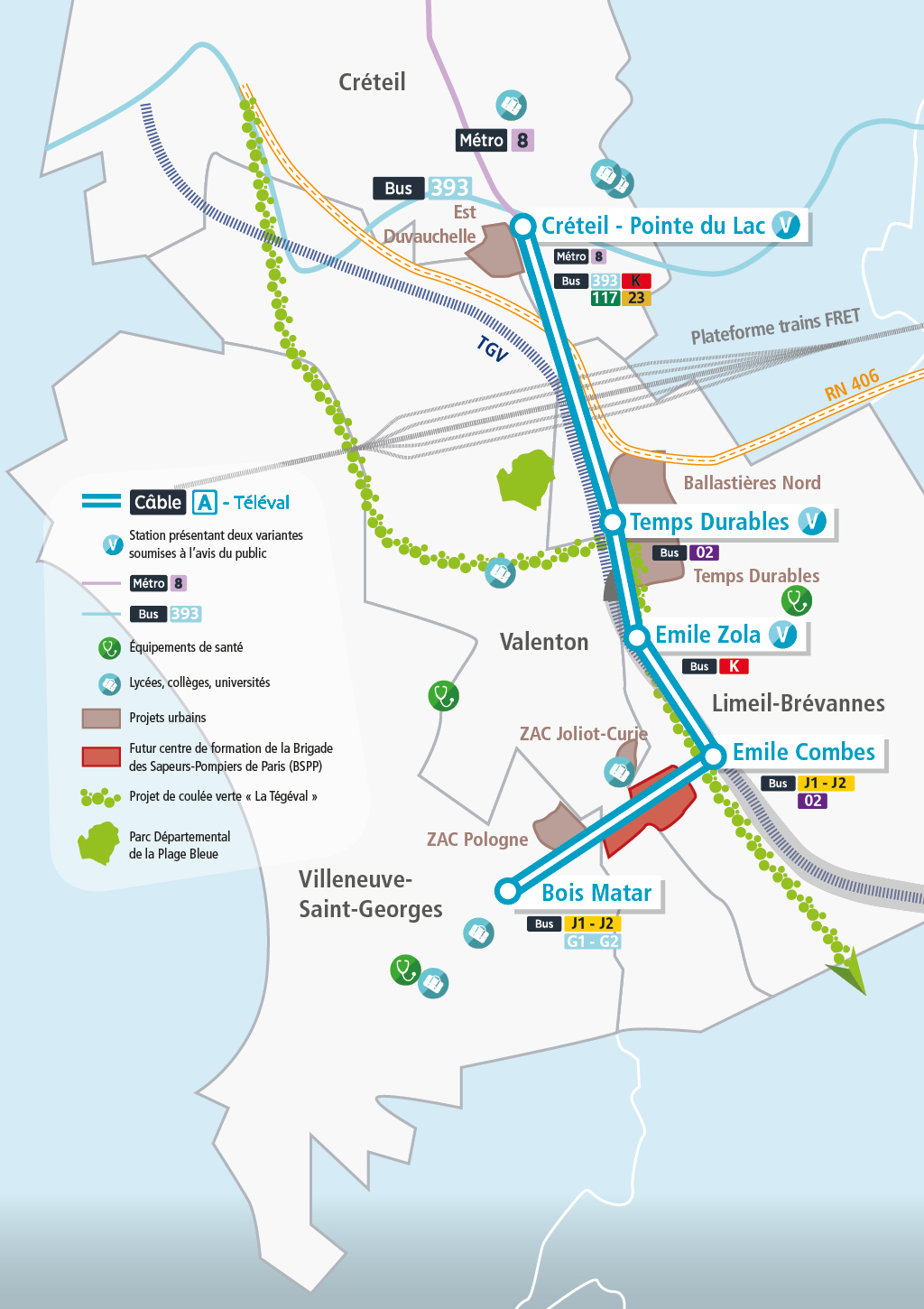 Transport par câble Téléval Créteil Villeneuve-St-Georges : un projet à ...